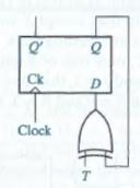 Solved construct a T flip-flop in SimUaid as in the figure. | Chegg.com