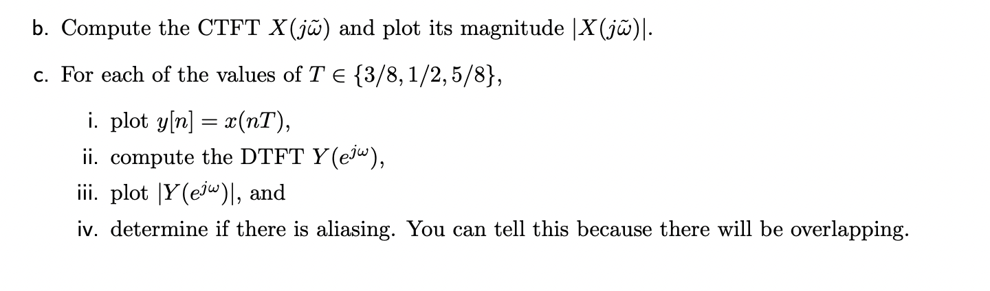 Problem 7.(Aliasing.) [Challenge Problem: This is an | Chegg.com