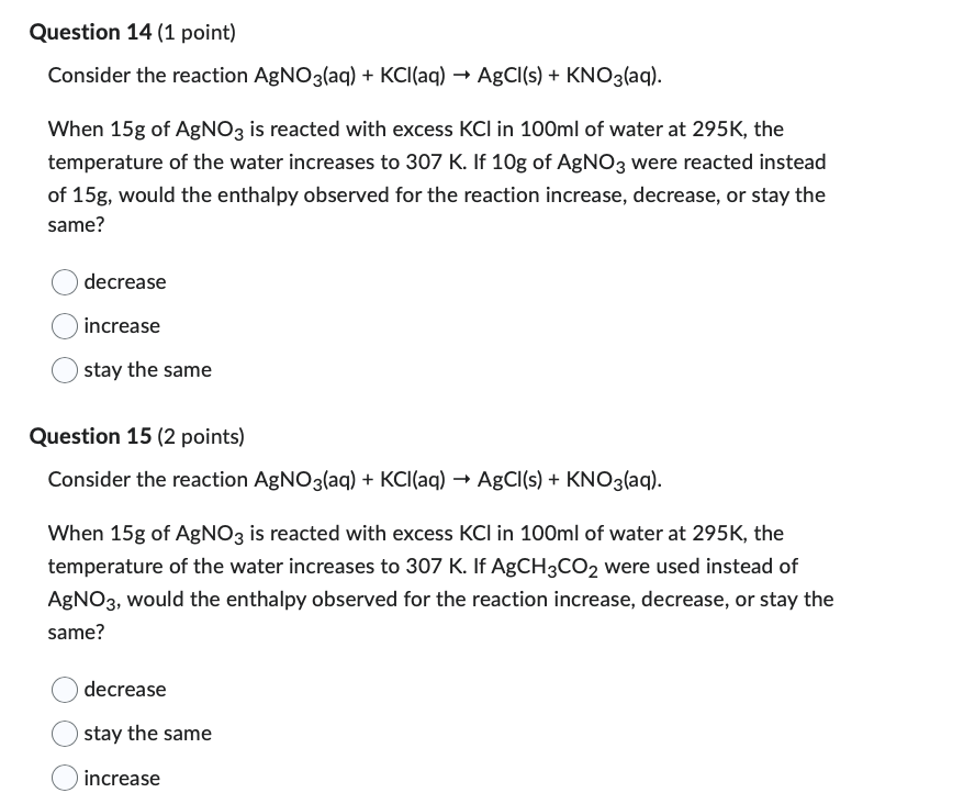Solved Consider the reaction | Chegg.com