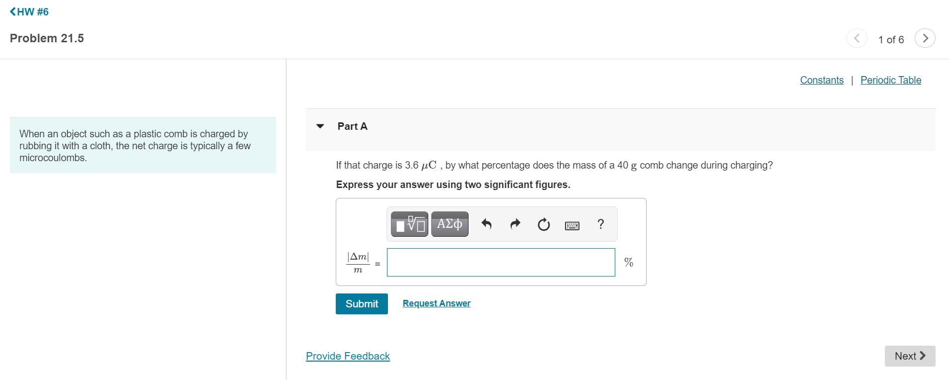 Solved Constants Periodic Table Part A When an object such | Chegg.com