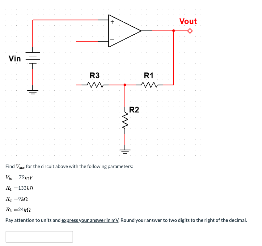 Solved .......Vout. Vin = R3 :R1 R2 Find Vout for the | Chegg.com