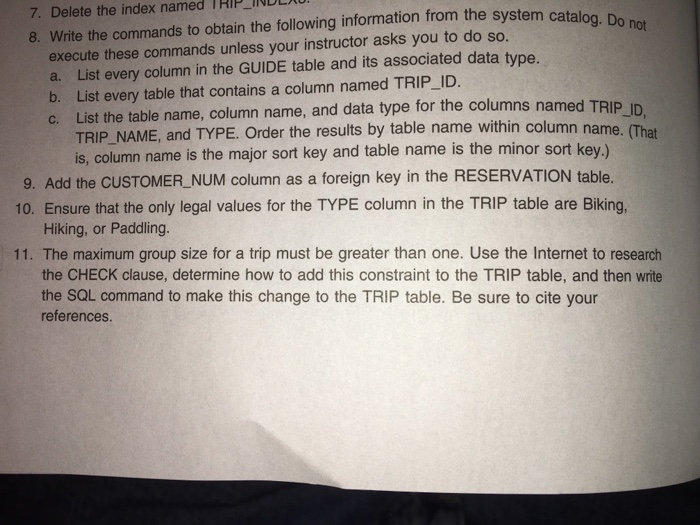 Solved Use SQL to make the following changes to the Colonial | Chegg.com