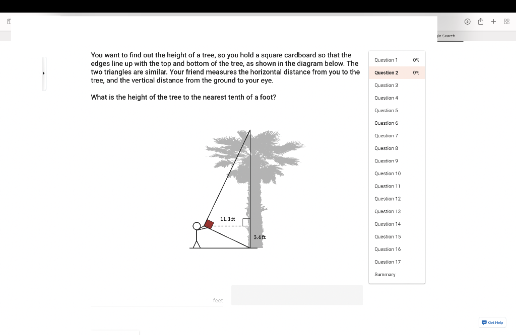 Solved You want to find out the height of a tree, so you | Chegg.com