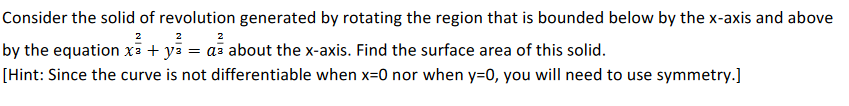 Solved Consider the solid of revolution generated by | Chegg.com