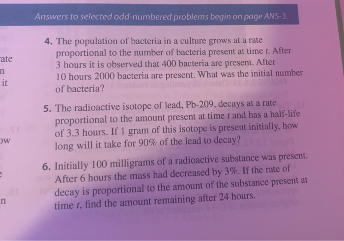Solved Answers to selected odd-numbered problems begin on | Chegg.com