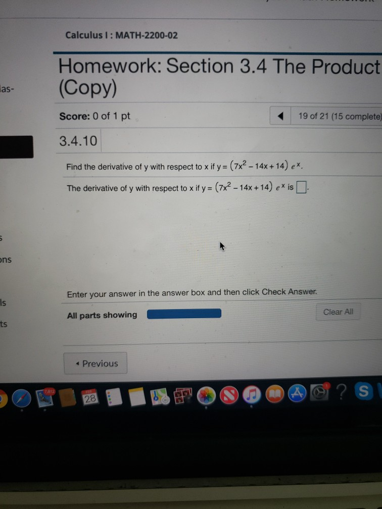Solved Calculus 1: MATH-2200-02 Homework: Section 3.4 The | Chegg.com