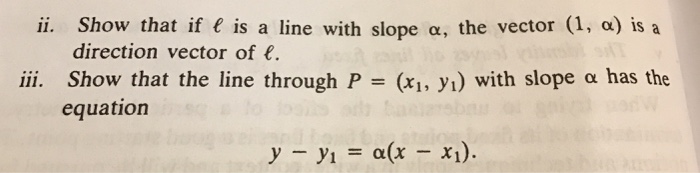 Solved If v (v1, v2) is a direction vector of a line l, the | Chegg.com