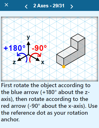 Solved х у +180° T-90° Z X First rotate | Chegg.com