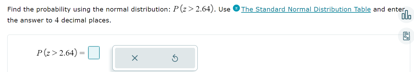 Solved Find the probability using the normal distribution: | Chegg.com