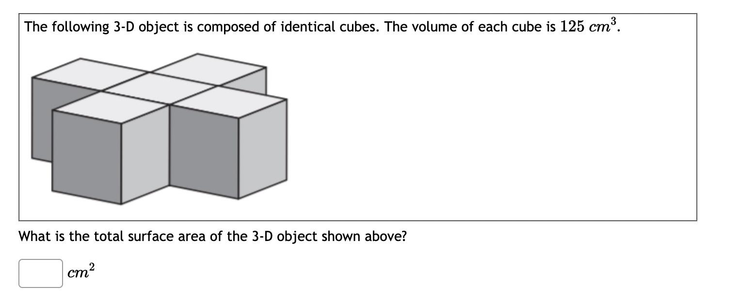 Solved The following 3-D object is composed of identical | Chegg.com