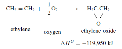 Solved Ethylene oxide is produced from ethylene by the | Chegg.com