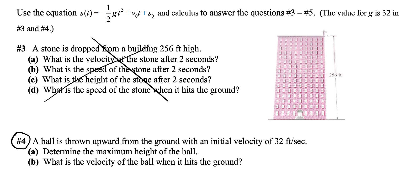 Solved Help with number 4. I know the correct answers but | Chegg.com