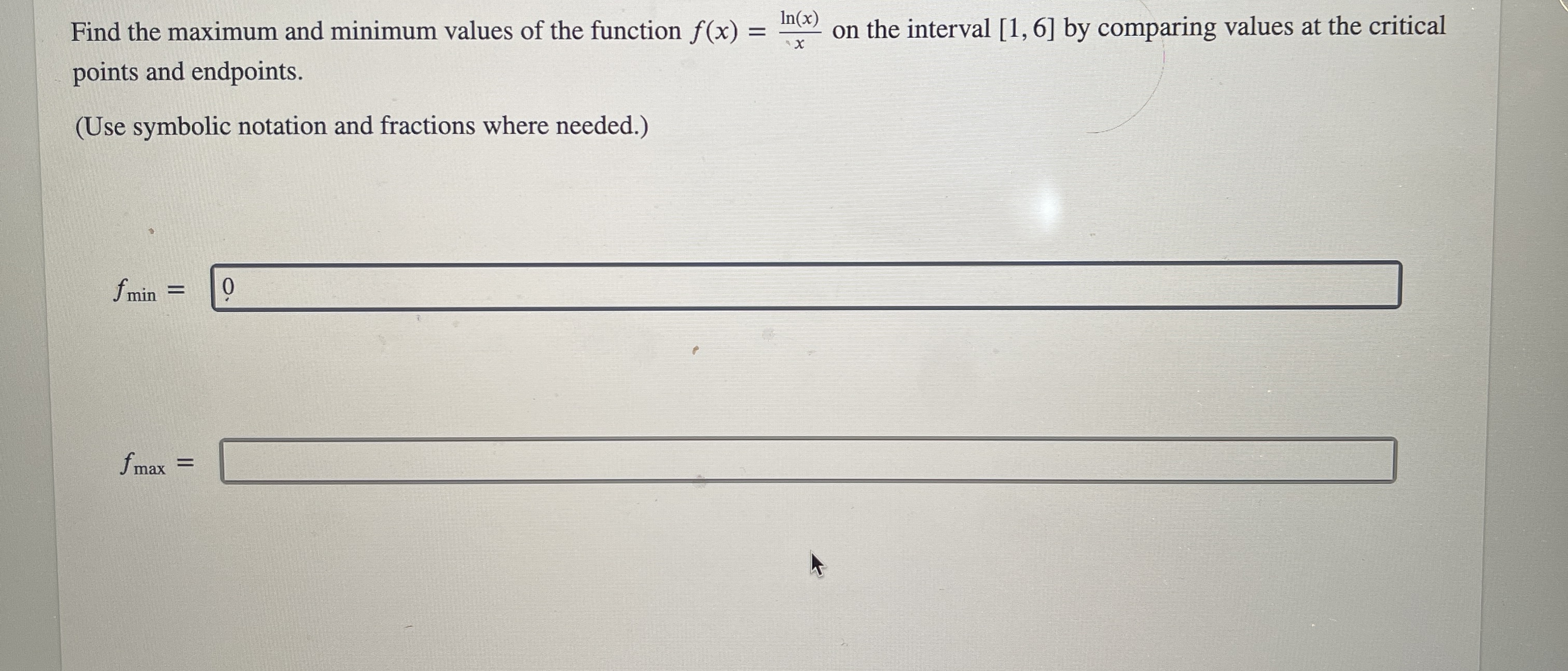 Solved Find the maximum and minimum values of the function | Chegg.com