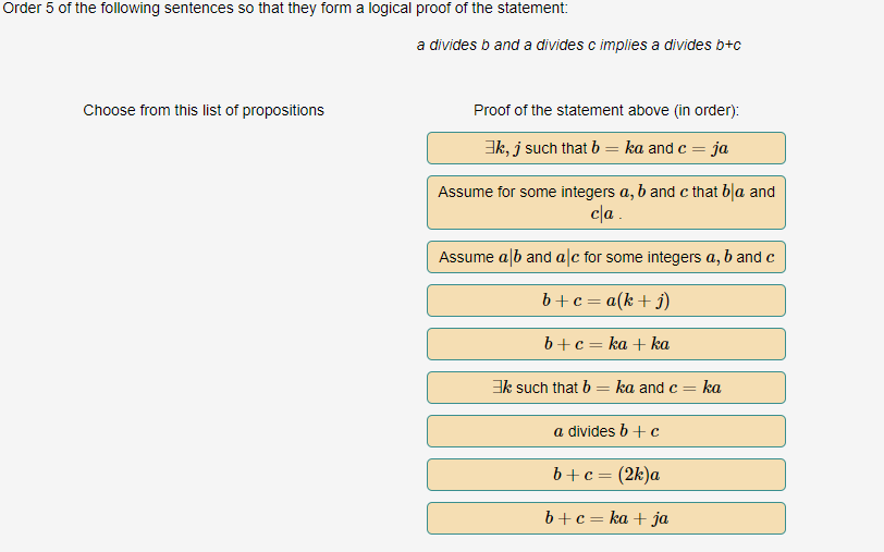 Solved Order 5 of the following sentences so that they form | Chegg.com