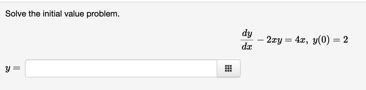 Solved Solve the initial value problem. | Chegg.com