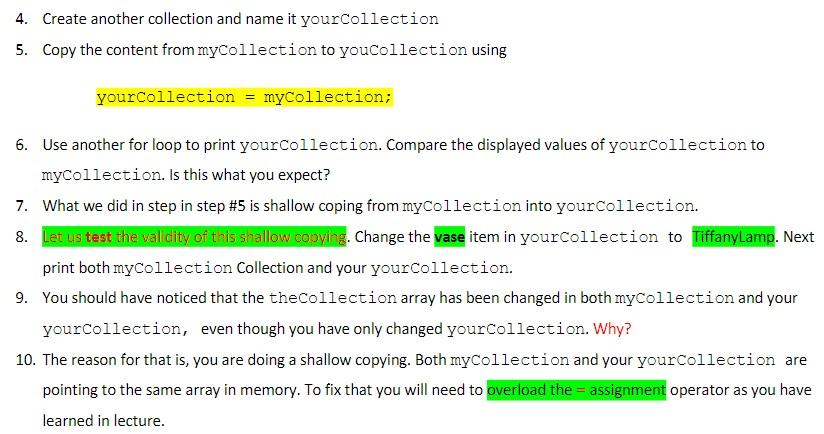 Solved 4. Create another collection and name it yourcol | Chegg.com