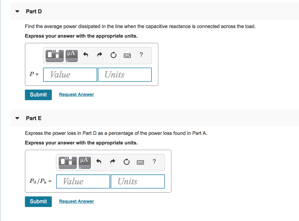 Solved Problem 10.31 PartA Find the average power dissipated | Chegg.com