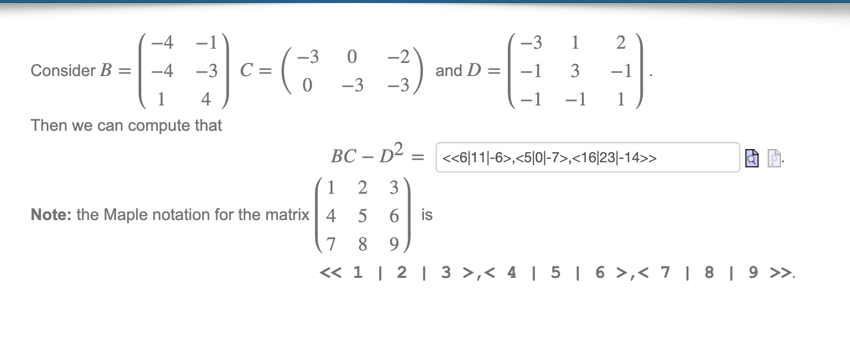 Solved -4 -1 -3 1 2 -3 0 -2 Consider B= -4 -3 and D = -1 3 | Chegg.com