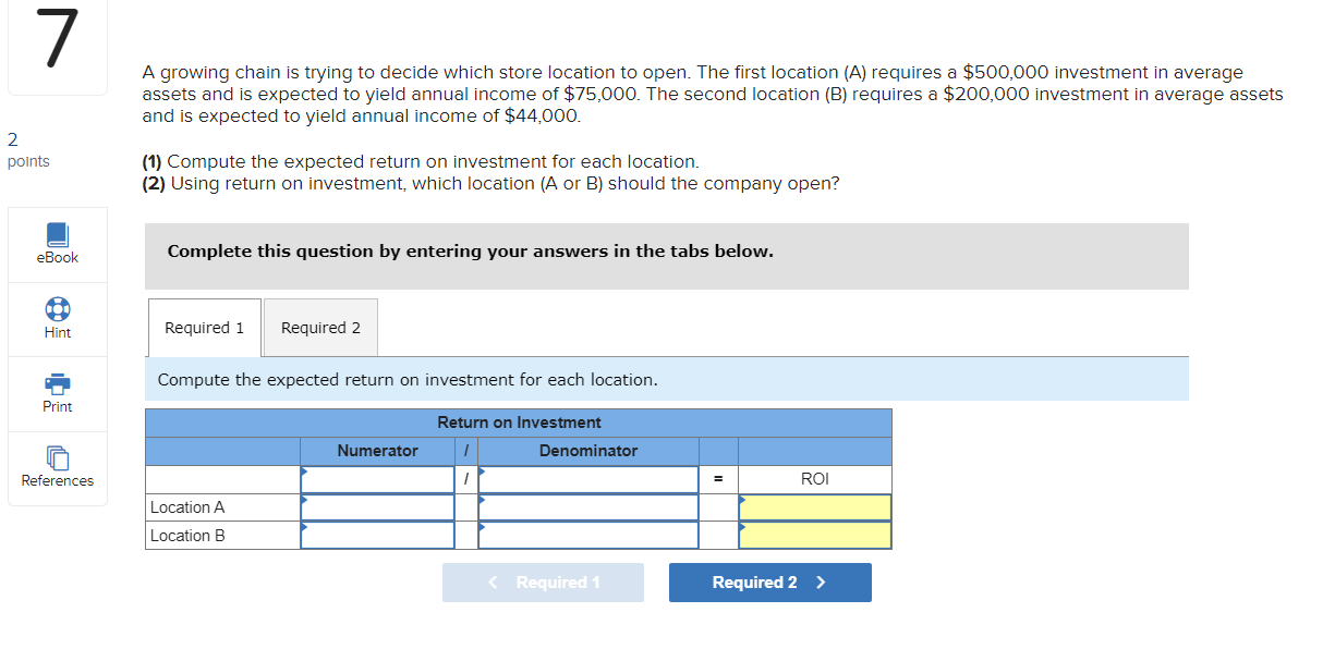 Solved Assume a target income of 10% of average assets. | Chegg.com