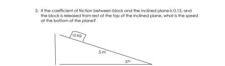 Solved 3. If the coefficient of friction between block and | Chegg.com