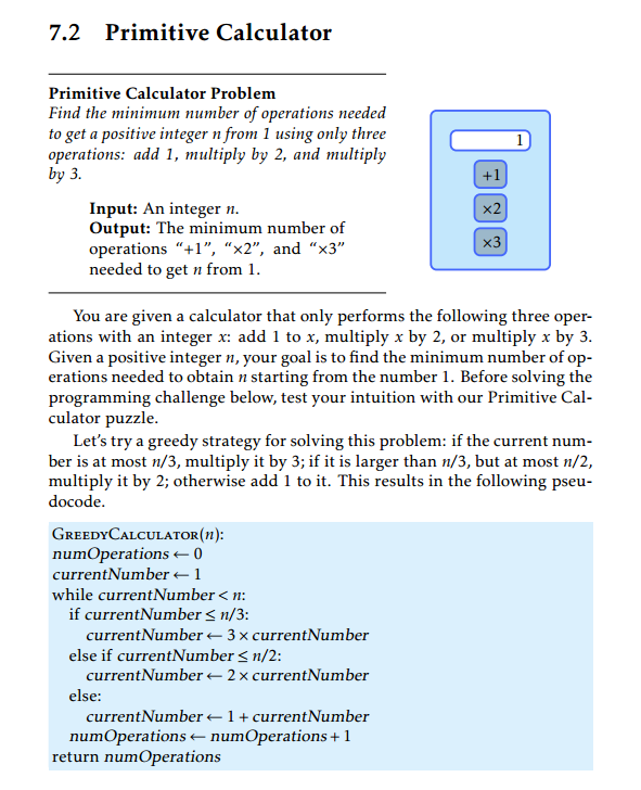7.2 Primitive Calculator +1 Primitive Calculator | Chegg.com