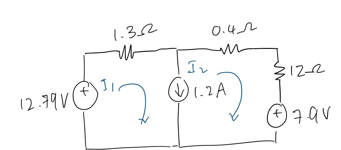 Solved Find Currents using super mesh method | Chegg.com