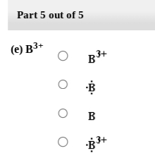 Solved Identify the correct Lewis electron-dot symbol for | Chegg.com