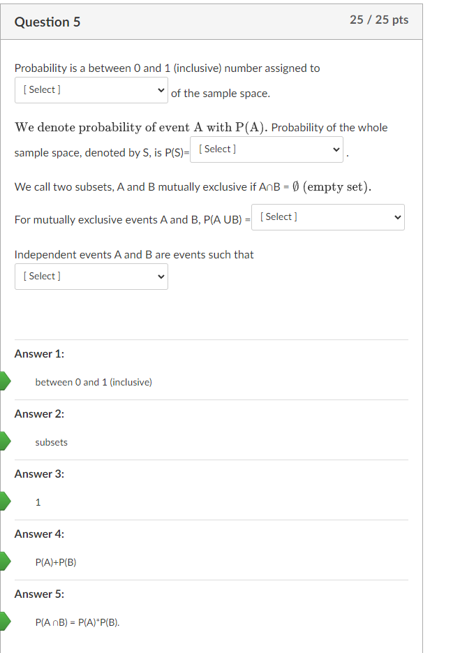 Solved Given the following correct answers below, justify | Chegg.com