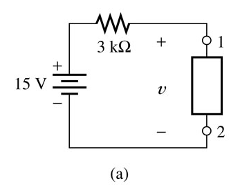 (a)Use the equivalent circuit to find v in the | Chegg.com