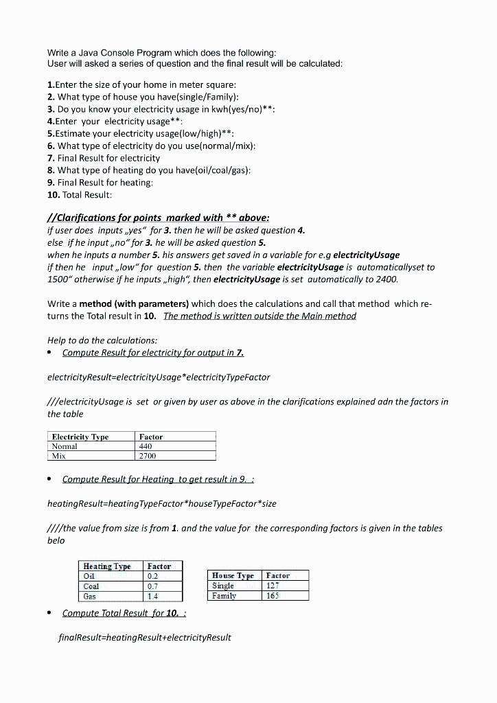 Solved Write A Java Console Program Which Does The 7422