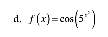 Solved 1. Find the first derivative of each of the | Chegg.com