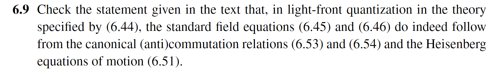 Solved We now arrange to form the quantum mechanics of our | Chegg.com