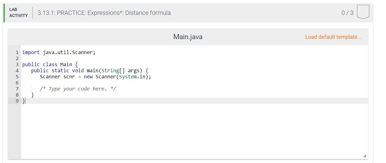 Solved 3.13 PRACTICE: Expressions*: Distance formula Map/GPS | Chegg.com