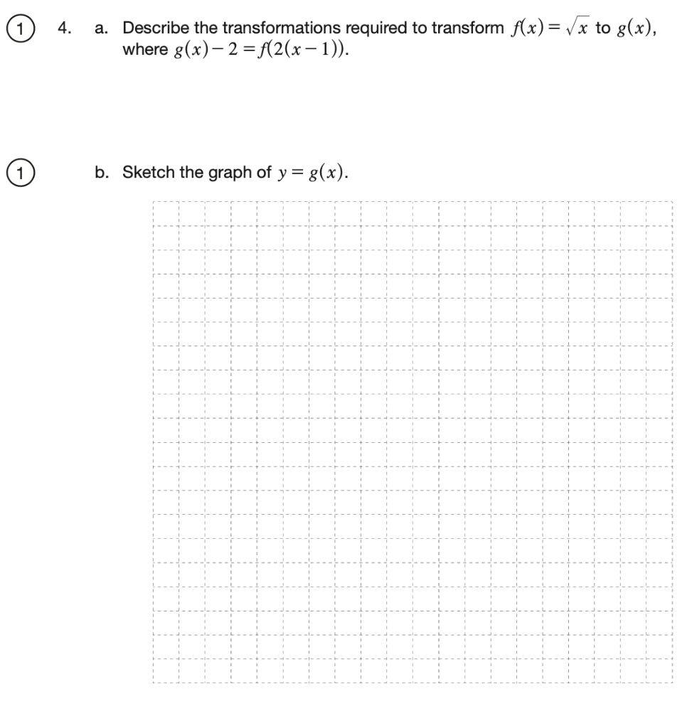 Solved a. Describe the transformations required to transform | Chegg.com