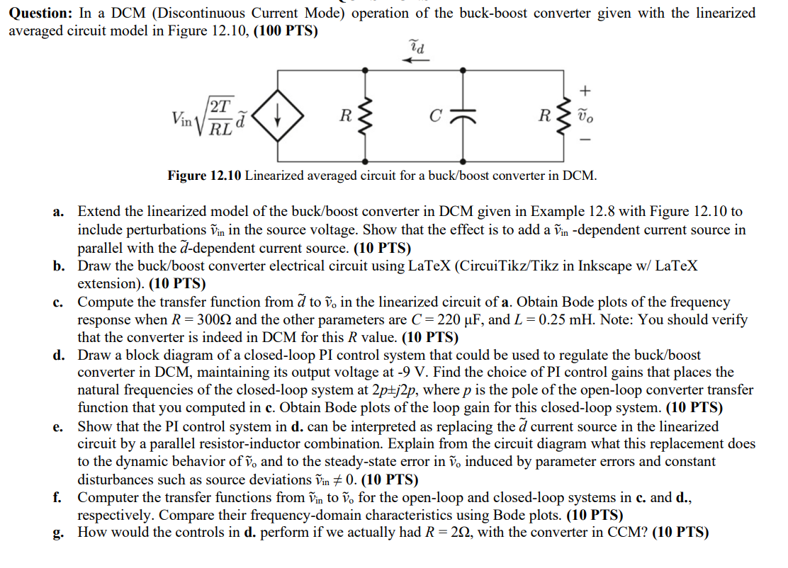 Solved Question: In a DCM (Discontinuous Current Mode) | Chegg.com