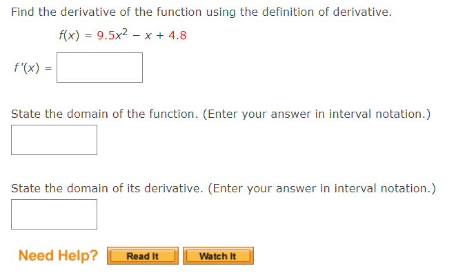 Solved Find The Derivative Of The Function Using The Chegg