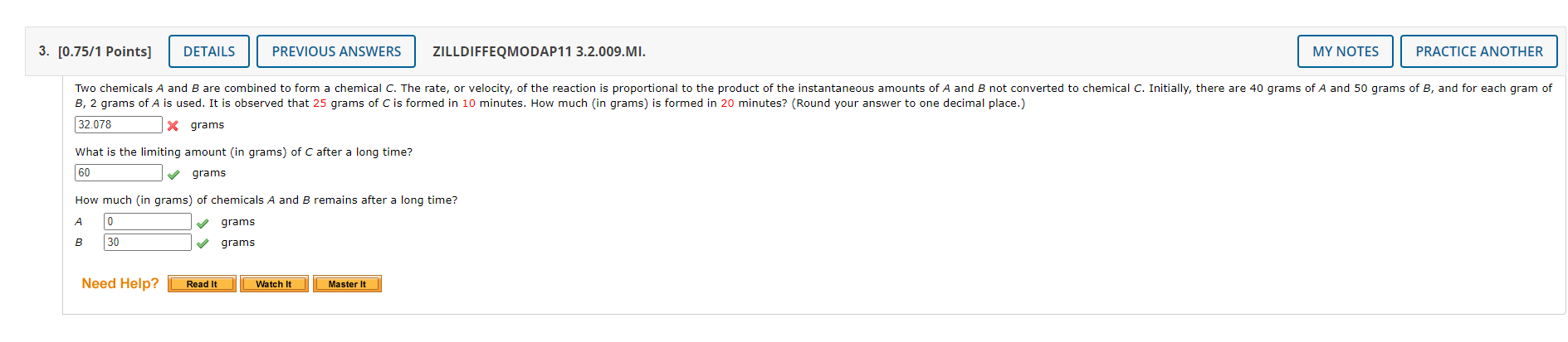 Solved B,2 grams of A is used. It is observed that 25 grams | Chegg.com