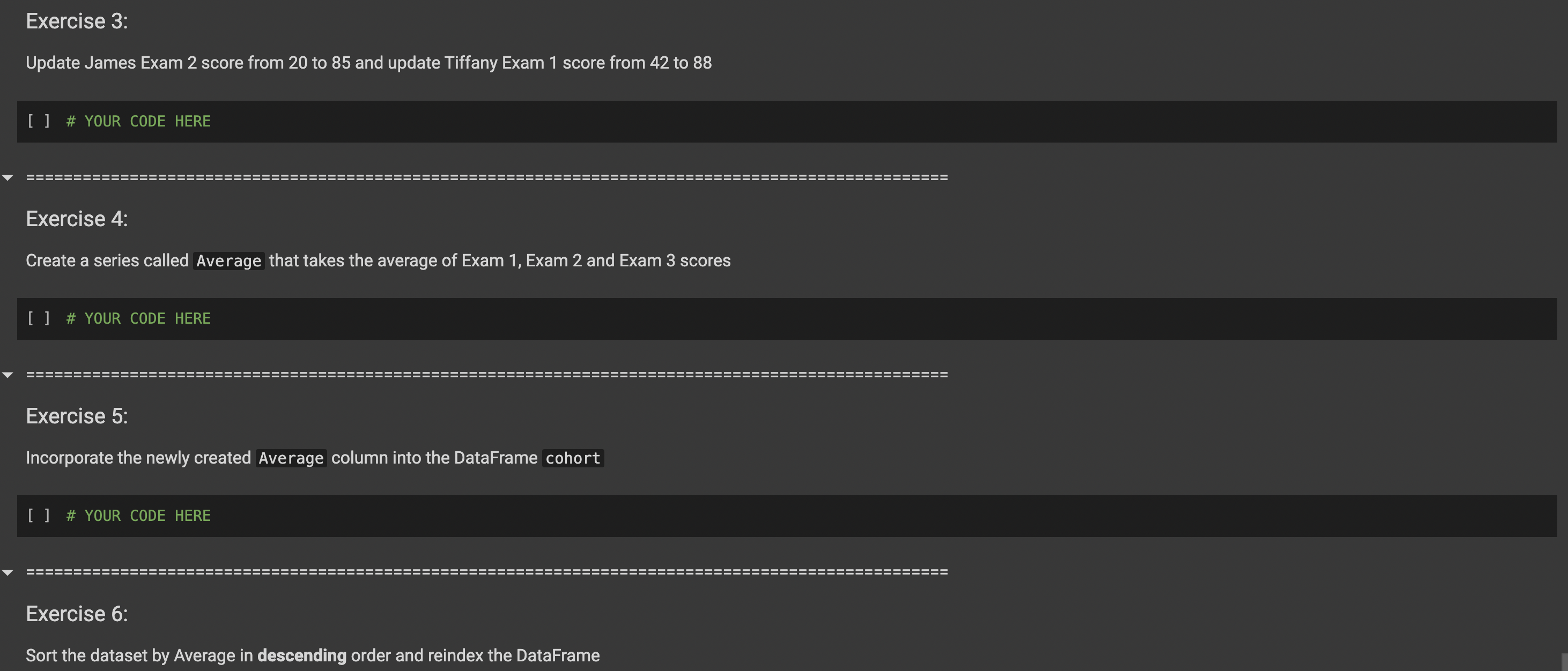 Solved Exercise 1: Create a new DataFrame called cohort by | Chegg.com