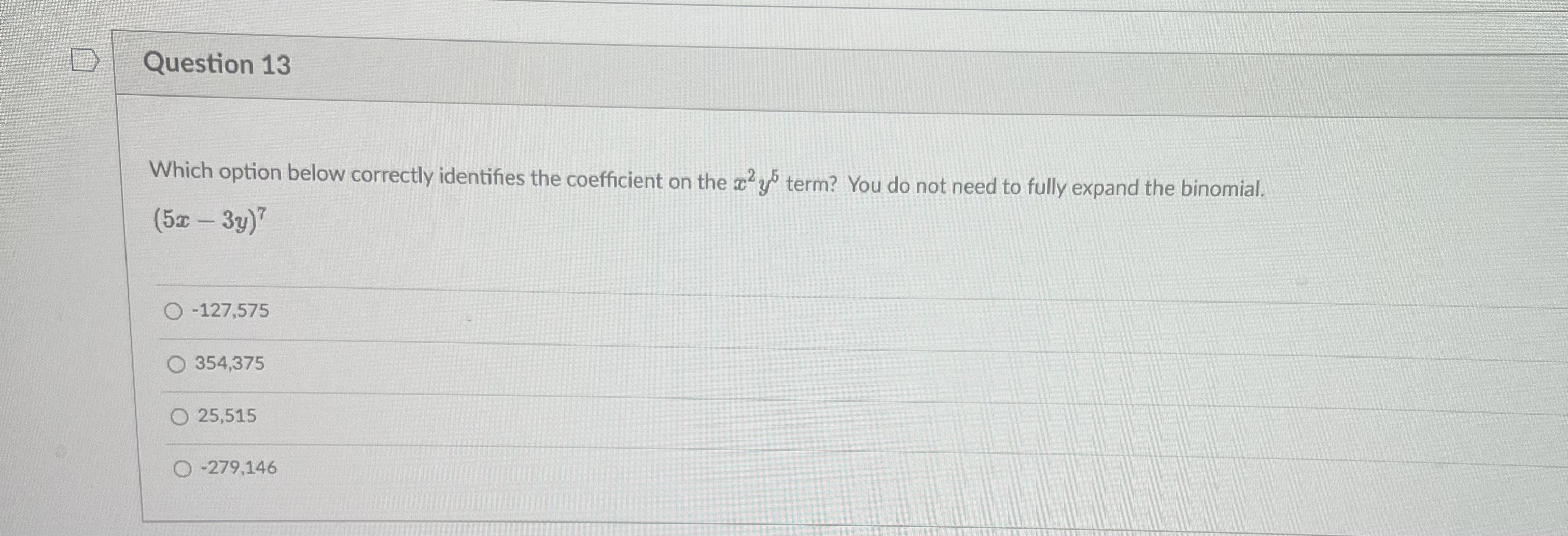 Solved Question 13Which option below correctly identifies | Chegg.com
