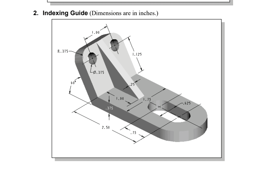 Solved auxiliary, top and front viewwith dimensions AutoCad | Chegg.com