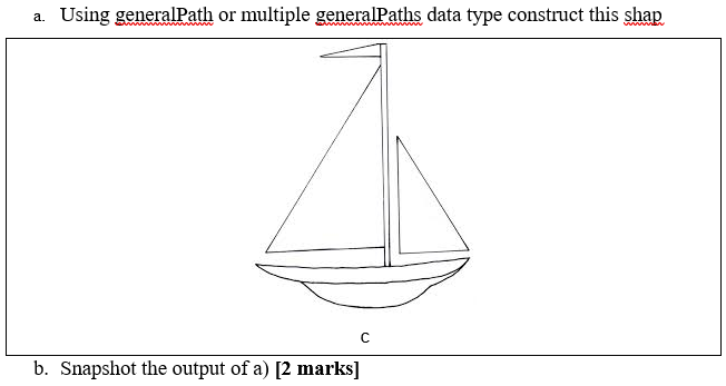 Solved a. Using generalPath or multiple generalPaths data | Chegg.com