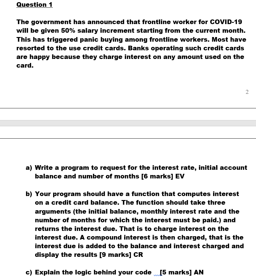 Solved PEASE READ THE QUESTION CAREFULLY AND ANSWER THEM ONE | Chegg.com