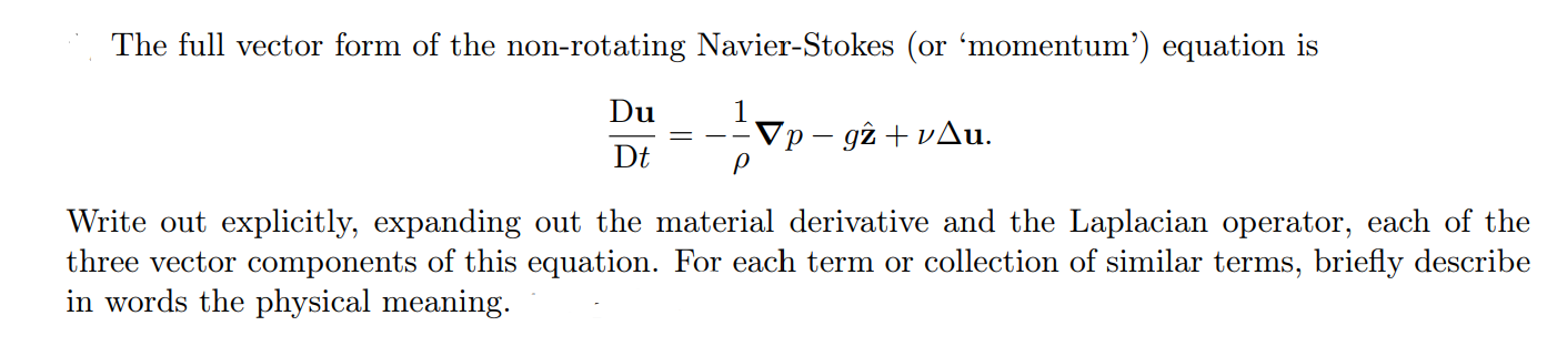 Solved The full vector form of the non-rotating | Chegg.com