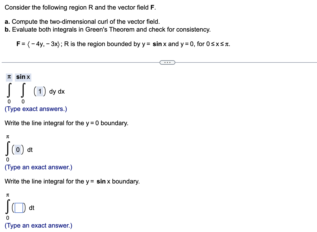 Solved Consider the following region R and the vector field | Chegg.com