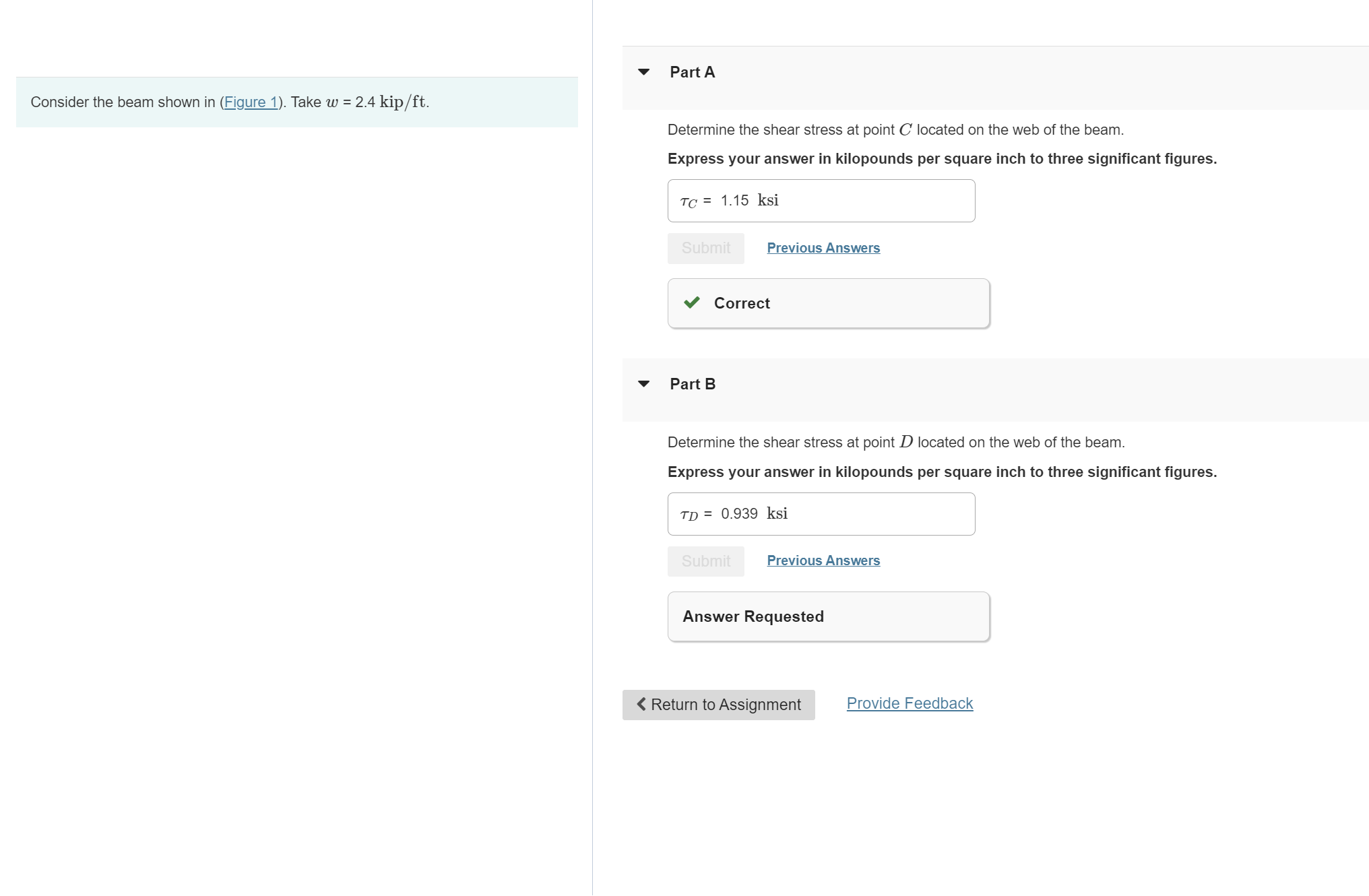 Consider the beam shown in (Figure 1). Take | Chegg.com