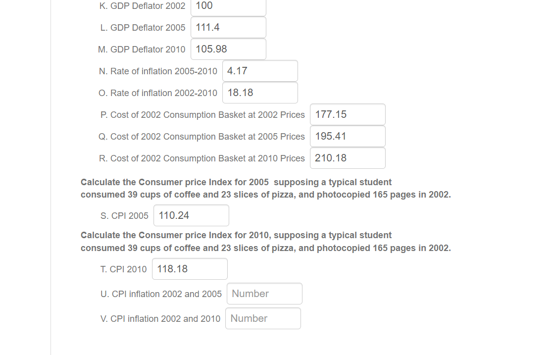 Solved Calculate the Consumer price Index for 2010, | Chegg.com