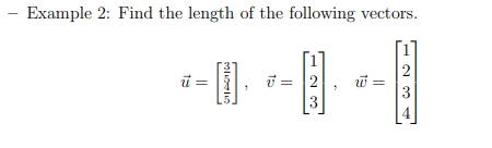 Solved - Example 2: Find the length of the following | Chegg.com
