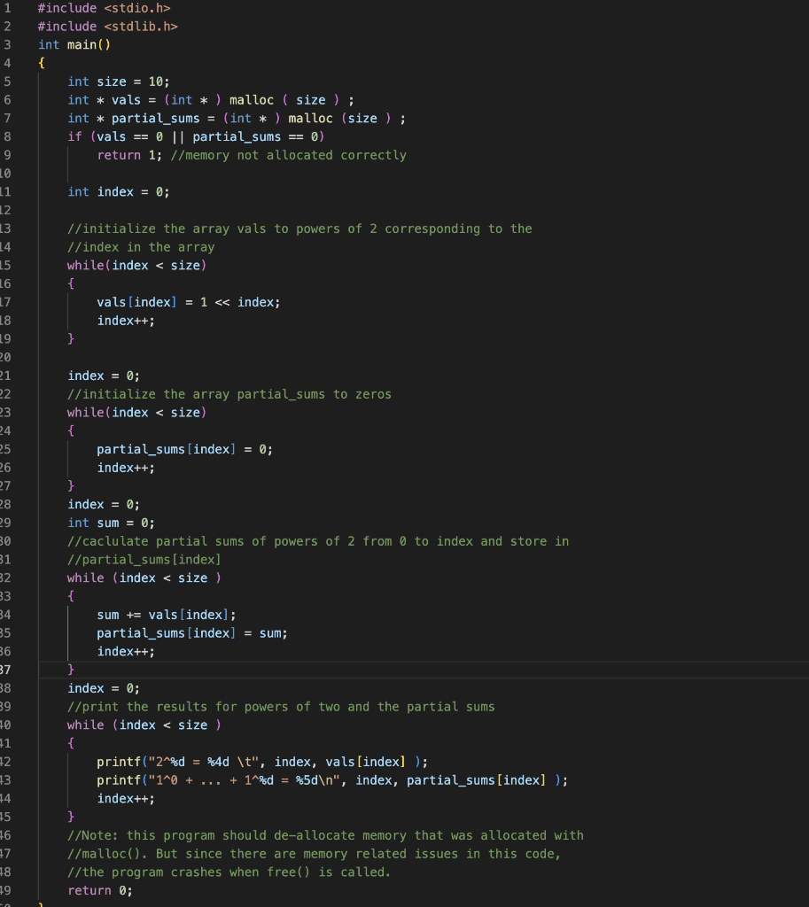 Take a look at the file arrays.c. The program should | Chegg.com