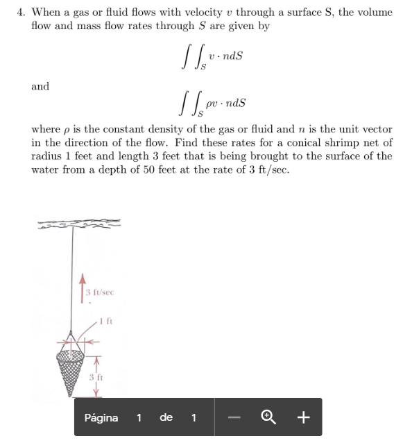 4. When a gas or fluid flows with velocity v through | Chegg.com