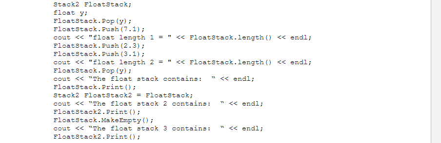 Solved Implement Class Stackl And Stack 2 As Defined By The